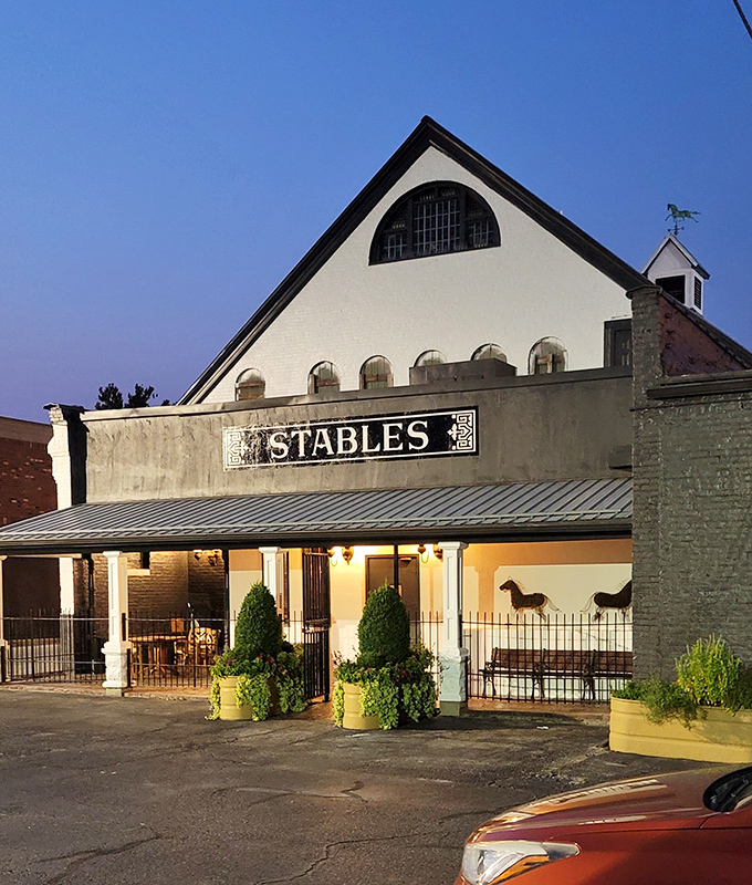 This former horse stable now serves the kind of steaks that would make Mr. Ed stop talking and start chewing. Architecture with taste!