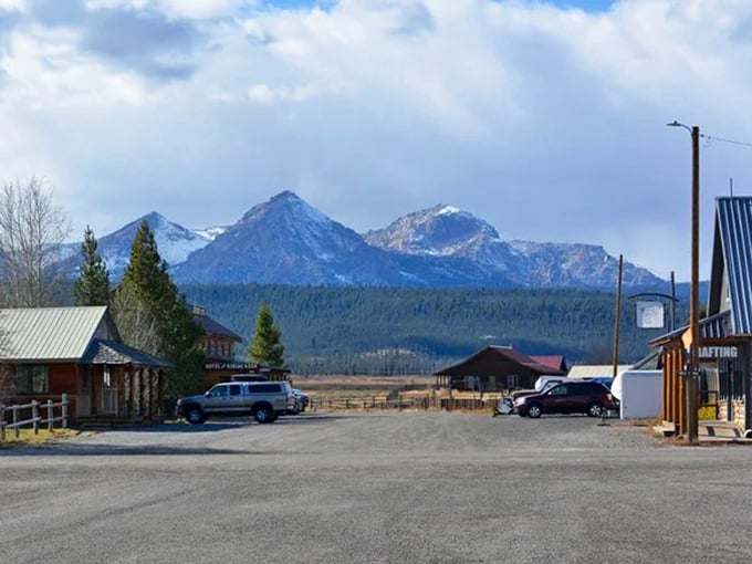 Those aren't painted backdrops - Stanley delivers front-row seats to the Sawtooth Mountains' daily performance of "Gorgeous."