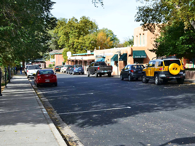 In Taos, even the traffic lights frame perfect mountain views that never get old for the locals.