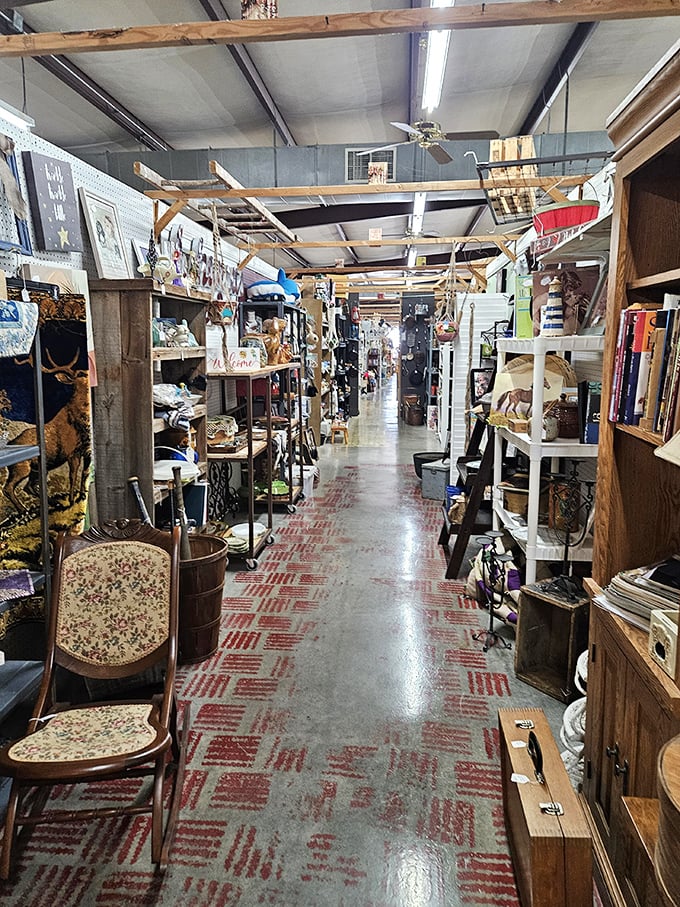Narrow aisles, endless treasures. Walking through here feels like navigating your eccentric aunt's basement &ndash; in the best possible way.