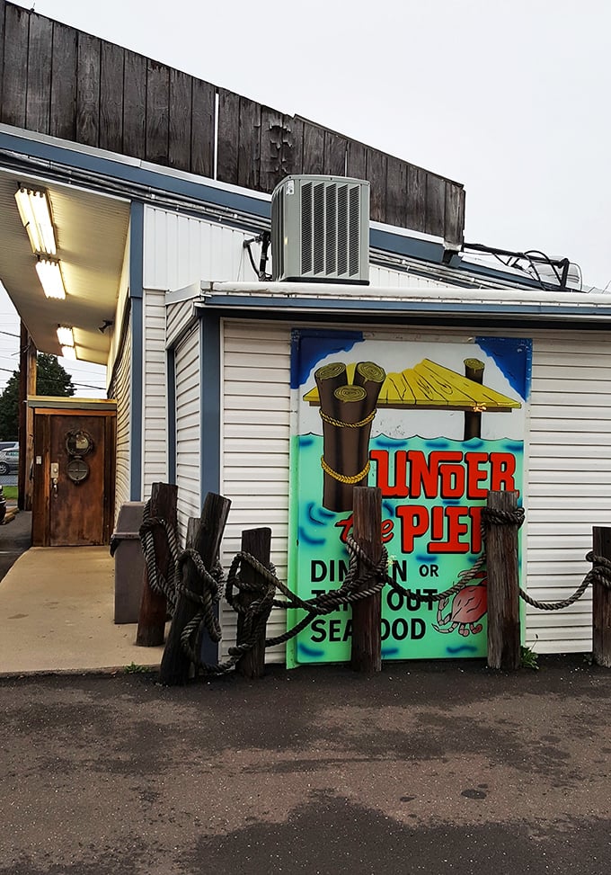 Don't let the humble exterior fool you &ndash; Under the Pier's colorful doorway leads to seafood that would make coastal towns jealous.