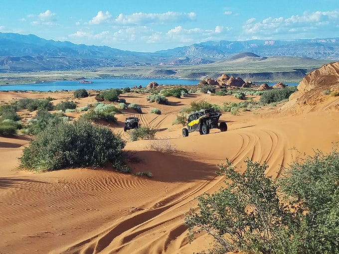Sand dunes meet distant mesas in Washington, Utah &ndash; where retirement dollars stretch as far as these spectacular desert vistas.