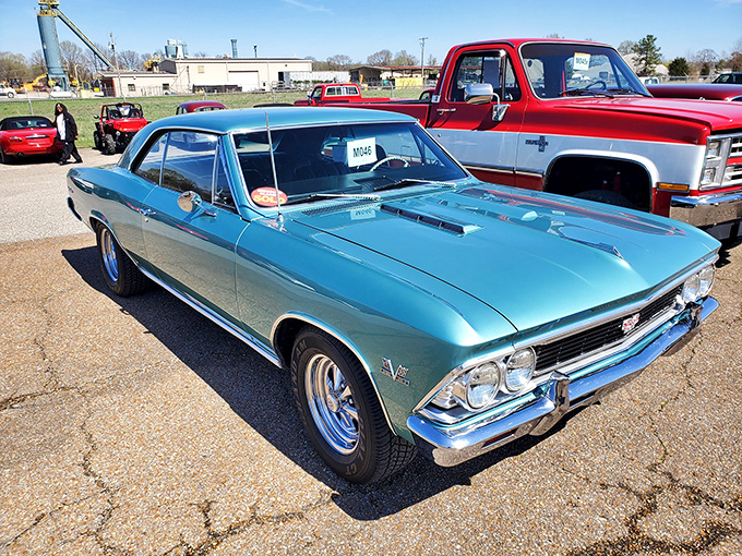 Seafoam green perfection with chrome accents that would make your grandfather misty-eyed with memories.