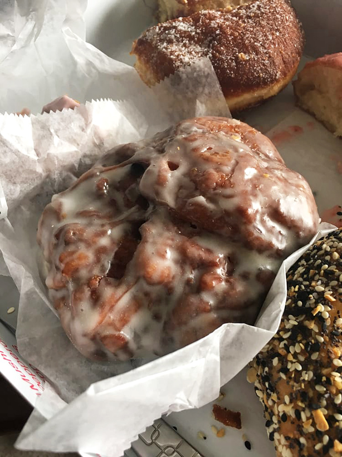 Meet the apple fritter &ndash; the reason Bostonians would brave a nor'easter. Crispy, glazed exterior giving way to pillowy apple-studded interior.