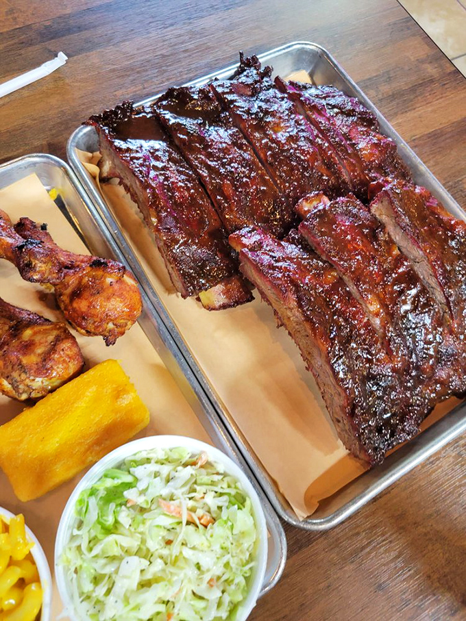 These beef back ribs don't just fall off the bone&mdash;they practically leap into your mouth. The perfect bark outside, tender meat inside, and a smoke ring that deserves its own trophy. 