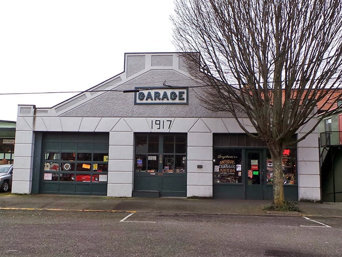 This 1917 garage transformed into a time machine of vintage automobilia proves that even buildings can enjoy successful second acts.