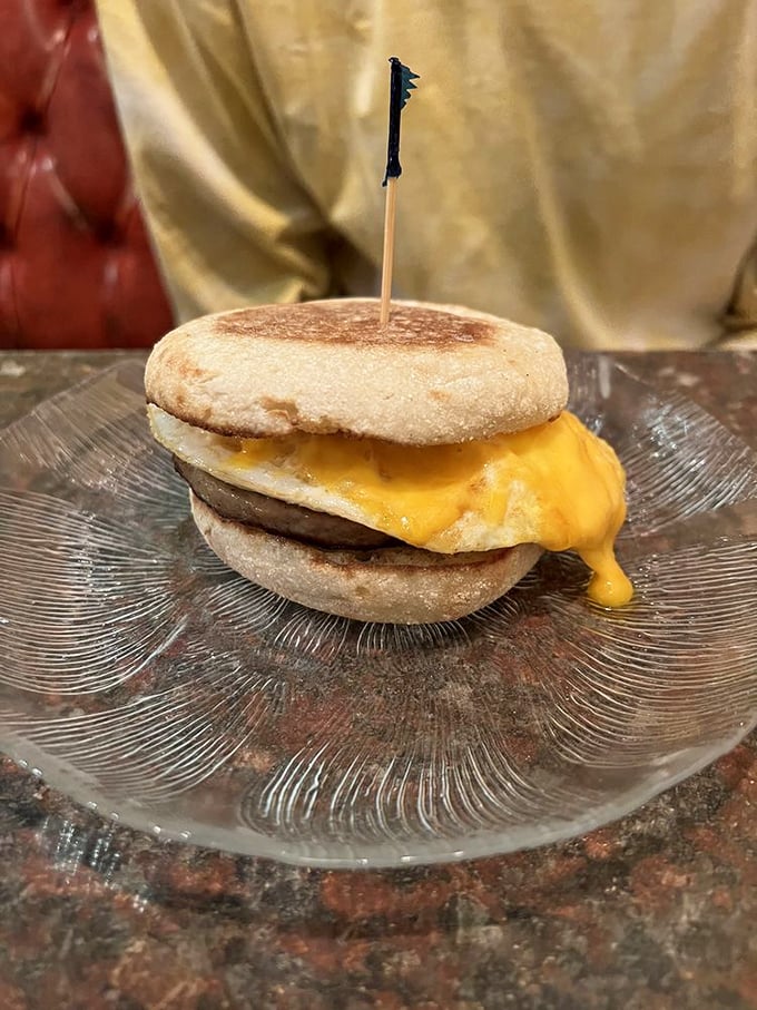 The breakfast sandwich that answers the eternal question: "Why can't English muffins, eggs and cheese always look this photogenic?" Spoiler alert: they can't.