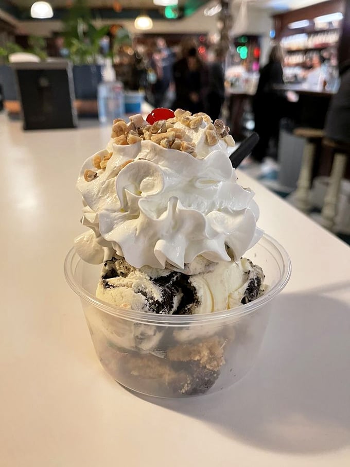 Mountains of whipped cream, chunks of cookie, and that signature cherry&mdash;this sundae doesn't just satisfy cravings, it creates memories.