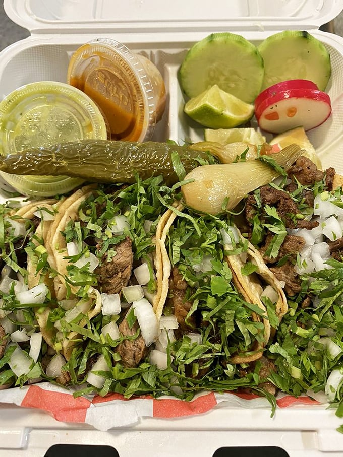 The menu tells you everything you need to know&mdash;authentic Mexican dishes with bright photos that make decisions deliciously difficult.