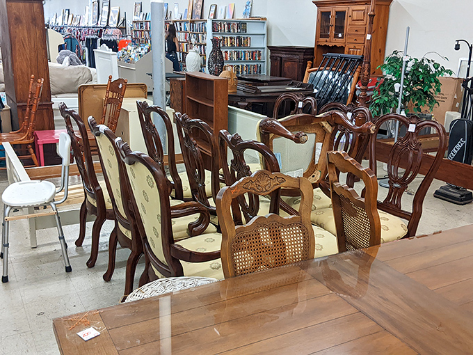 Dining room elegance without the first-mortgage price tag. These chairs have hosted countless family dinners and are ready for yours.