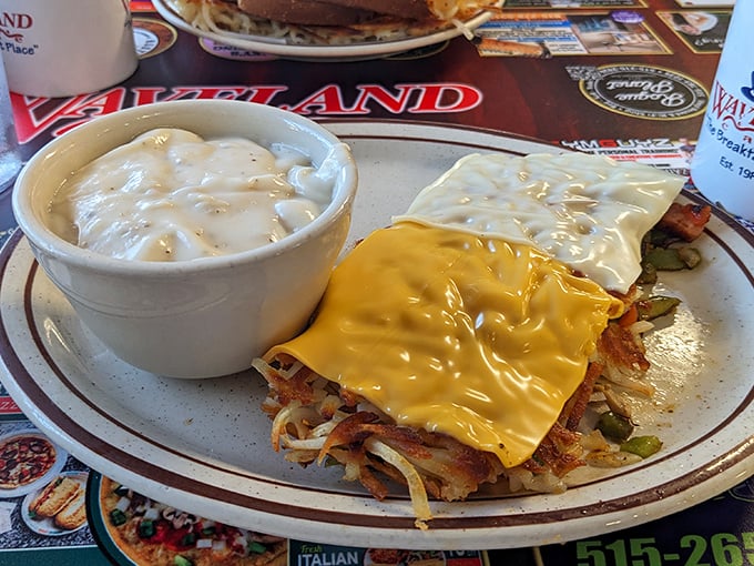 Marbled rye and golden fries—a lunch combo that proves Waveland isn't just a one-trick breakfast pony.