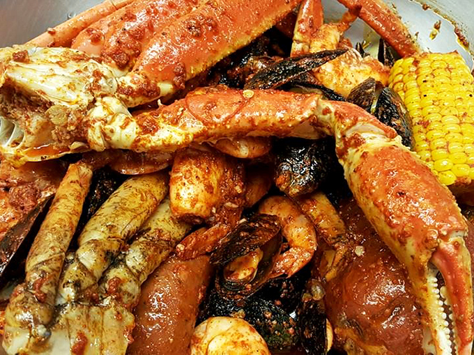 This isn't just food&mdash;it's edible artwork. Snow crab legs, corn, and seasoned goodness create a symphony of flavors that would make Neptune himself weep with joy.