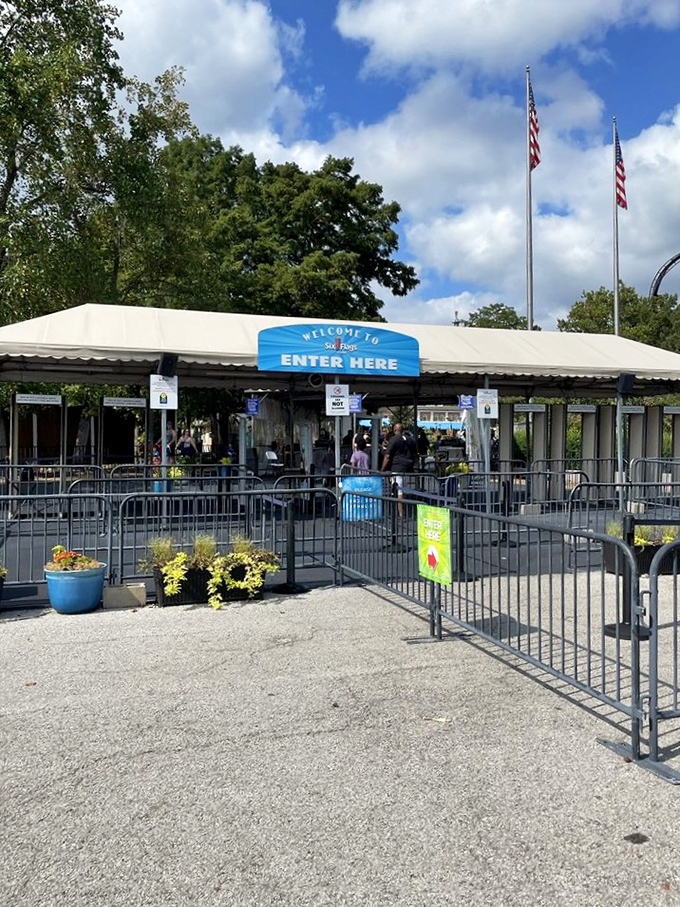 The gateway to joy&mdash;where everyday worries stay outside and the only pressing decision is which ride to conquer first.