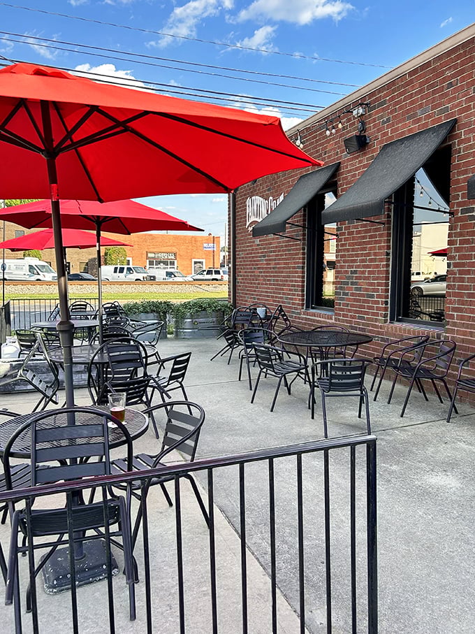Outdoor dining that doesn't require a second mortgage. Benson's caf&eacute; patios invite you to linger over coffee while watching small-town life unfold.