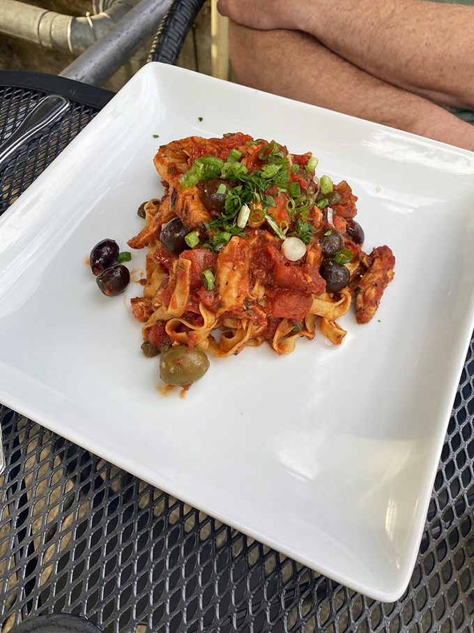 This isn't just pasta with olives and tomatoes&mdash;it's a Mediterranean vacation twirled around your fork, with each bite telling stories of sun-drenched coastlines.