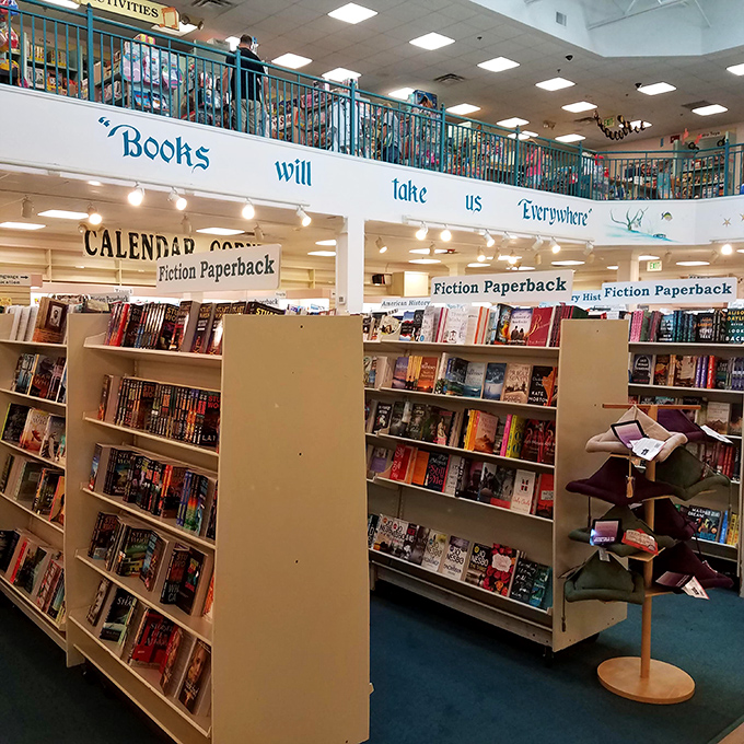 Books will take us Everywhere isn't just a slogan here&mdash;it's a promise delivered through meticulously organized shelves of paperback escapes.