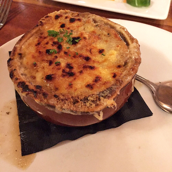 This isn't just French onion soup&mdash;it's a life-changing experience in a bowl, complete with that Instagram-worthy cheese pull. 