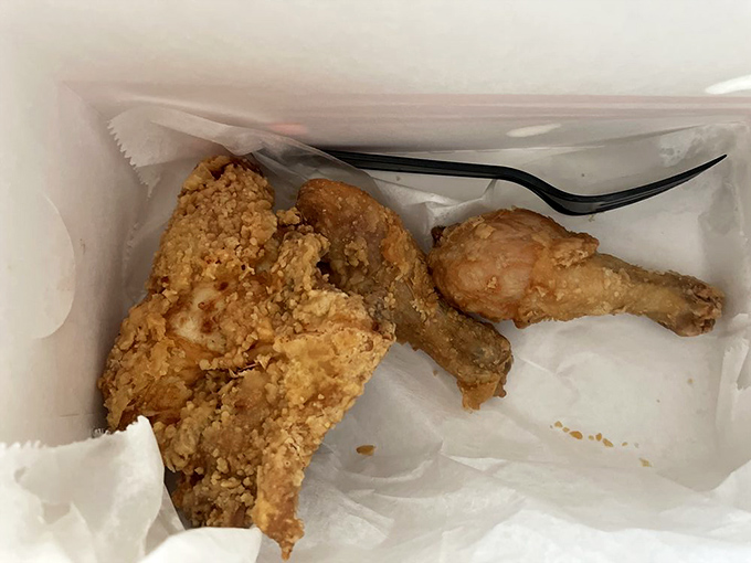 Takeout treasure chest. The kind of to-go box that makes you consider pulling over in the parking lot because waiting until home seems impossible.