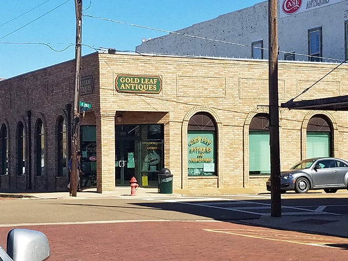 Gold Leaf Antiques occupies a corner of Jefferson that looks like it was built specifically for a Hallmark movie about finding love and a priceless Civil War-era butter churn.