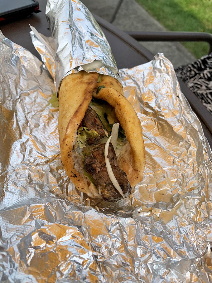 Behold the humble gyro in all its foil-wrapped glory&mdash;a perfect handheld vacation that won't require sunscreen or currency exchange.