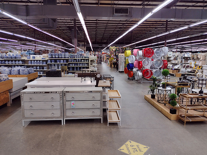 Rows upon rows of home furnishings await at prices that'll make your inner decorator do cartwheels of joy.