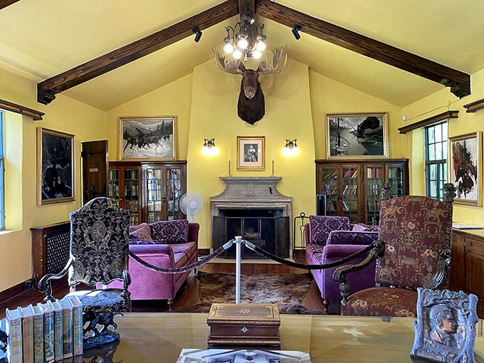 Inside, exposed beams and rustic stonework create a space where you half expect to find knights gathered around discussing their latest dragon encounter.