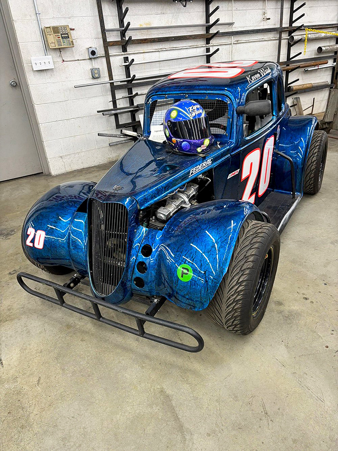 This stunning blue vintage racer looks ready to tear up the track right now&mdash;proof that coolness, like fine wine, only improves with age.