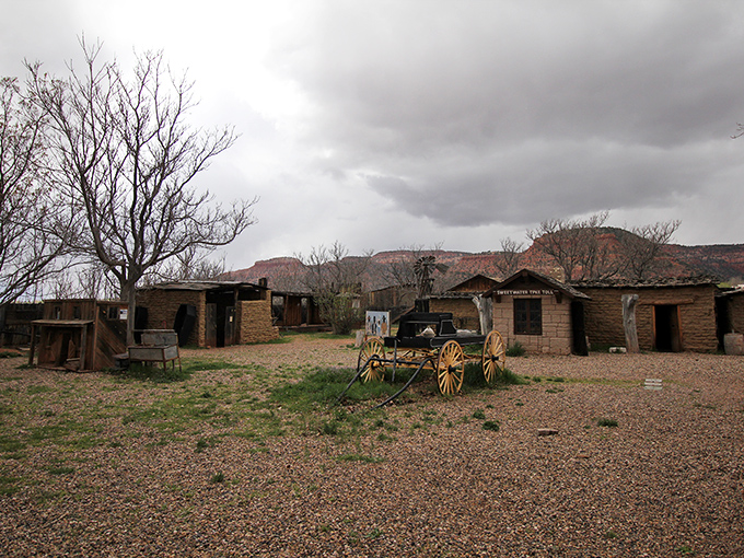These weathered Western film sets at Little Hollywood Museum have seen more cowboy drama than a Texas divorce court.