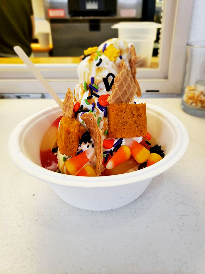 This isn't just a sundae&mdash;it's an architectural marvel with chocolate, marshmallow, and graham crackers that would make Frank Lloyd Wright jealous. 