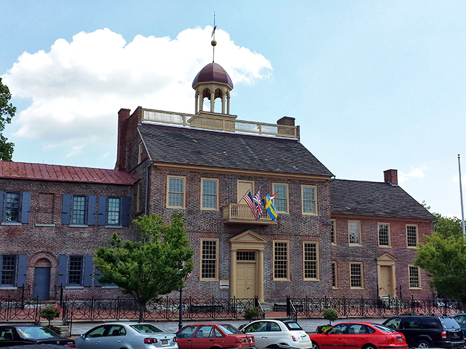 The Old New Castle County Courthouse stands proudly as Delaware's first state capitol. George Washington actually visited here&mdash;no "fake news" historical claims necessary.