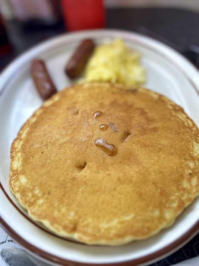 The perfect pancake doesn't exi&mdash; Oh wait, there it is. Golden-brown, fluffy, and ready for its maple syrup waterfall moment.