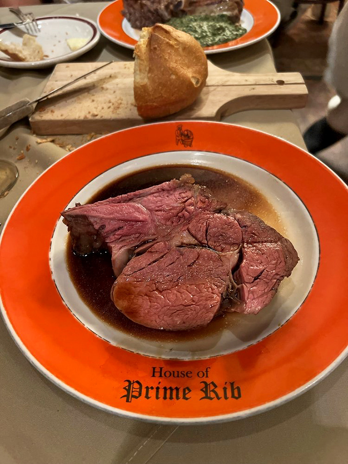Behold the star of the show &ndash; prime rib so perfectly pink it makes even committed vegetarians question their life choices.