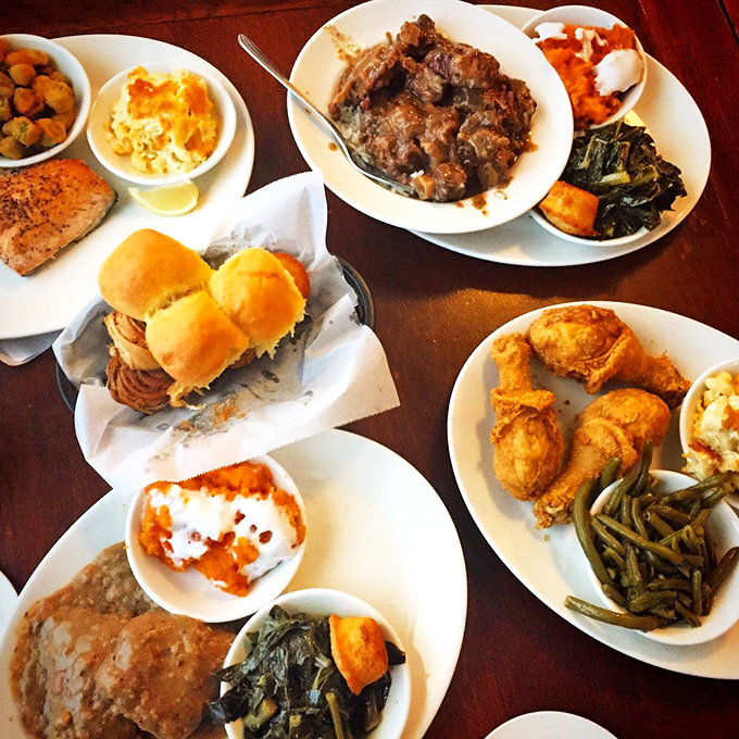 This spread isn't just dinner—it's a family reunion where every dish competes to be your favorite cousin.