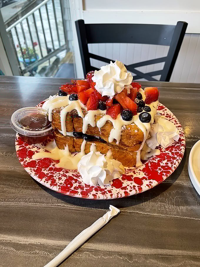 This towering masterpiece of stuffed French toast proves that sometimes more really is more, especially with fresh berries.