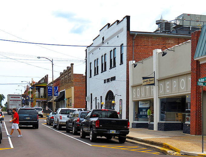 Van Buren Avenue offers that perfect small-town streetscape where you half expect Andy Griffith to stroll by whistling the theme song.