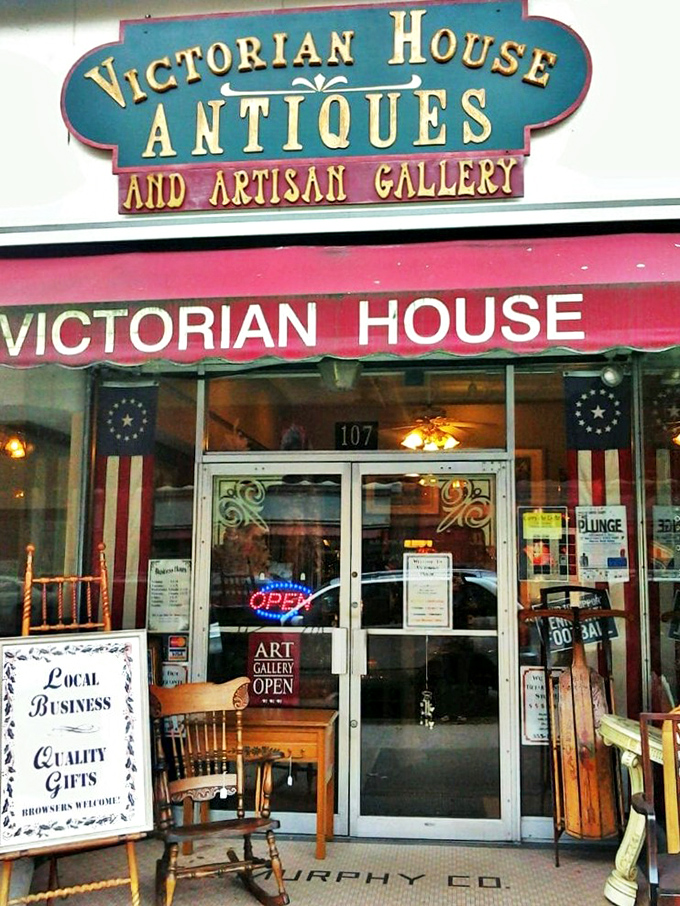 Victorian House Antiques doesn't just sell history&mdash;it lives in it. The patriotic display outside is just a hint of the Americana waiting inside.