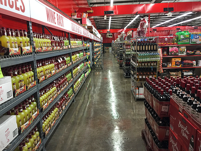 The wine section could make an oenophile weep tears of joy&mdash;high-end bottles at low-end prices create a vinous playground for the savvy shopper.