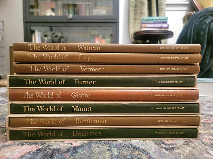 A treasure trove of art history awaits in this perfectly aligned collection. Who needs Netflix when you've got the complete "World of" masters at your fingertips?