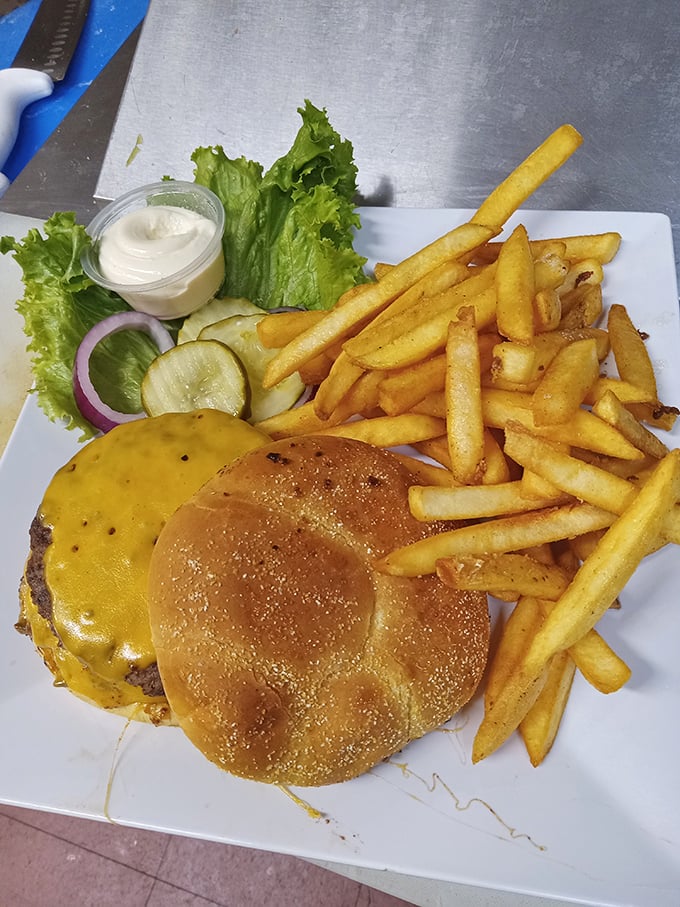 Meet the burger that launched a thousand road trips. That golden cheese melt isn't just Instagram-worthy&mdash;it's the reason stretchy pants were invented.