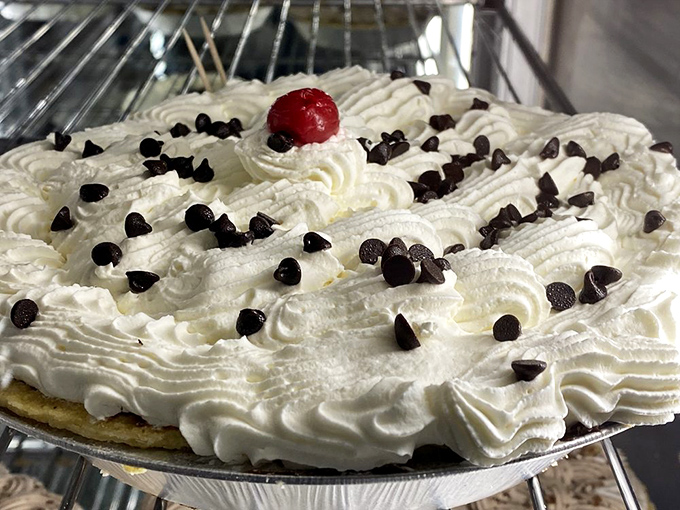 Cloud-like whipped cream dotted with chocolate chips&mdash;a pie that dresses for the occasion. One bite and you'll understand why pie is superior to cake.