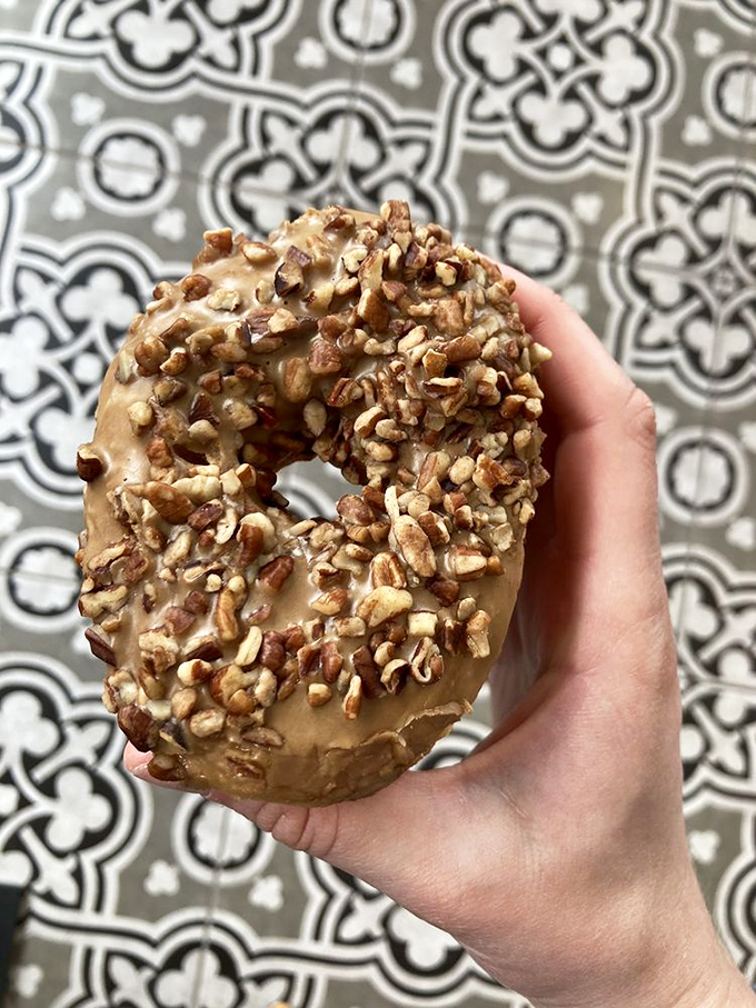 This maple pecan masterpiece isn't just a donut&mdash;it's architecture, art, and breakfast all rolled into one glorious ring of joy.