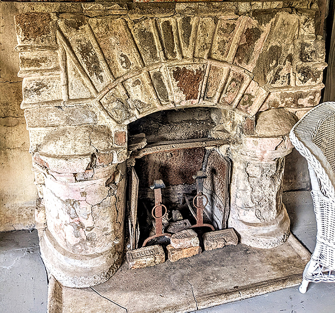 This centuries-old fireplace has witnessed more Hudson Valley winters than most family trees, its stonework a testament to craftsmanship that endures.