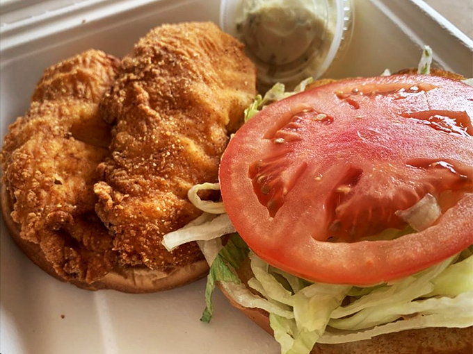 This isn't just a fish sandwich; it's what happens when the Pacific Ocean decides to throw a party between two pieces of bread.