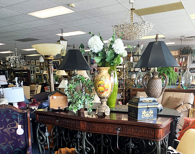 Lamp heaven or the set of a Wes Anderson film? This collection of lighting fixtures could illuminate both your home and your design sensibilities.