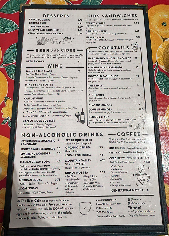 Beyond breakfast, The Root offers cocktails that might make you reconsider your "no drinking before noon" policy.