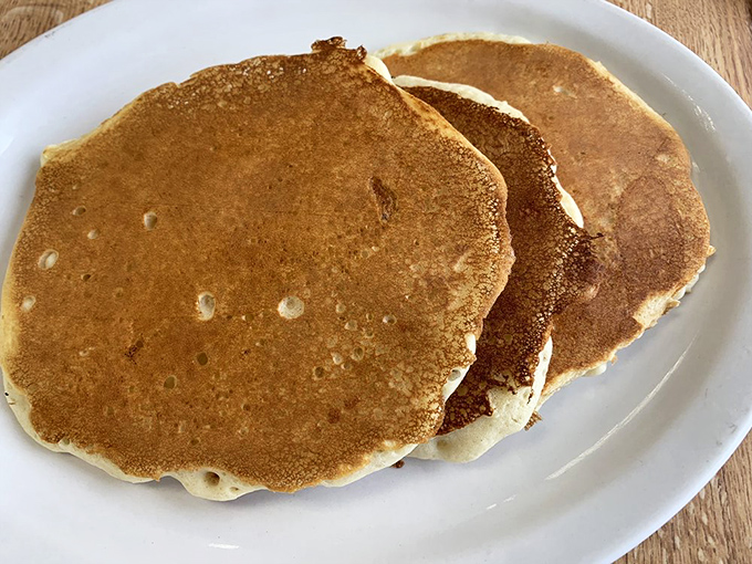 Golden-brown pancakes that don't need Instagram filters&mdash;just your undivided attention and perhaps a river of maple syrup.