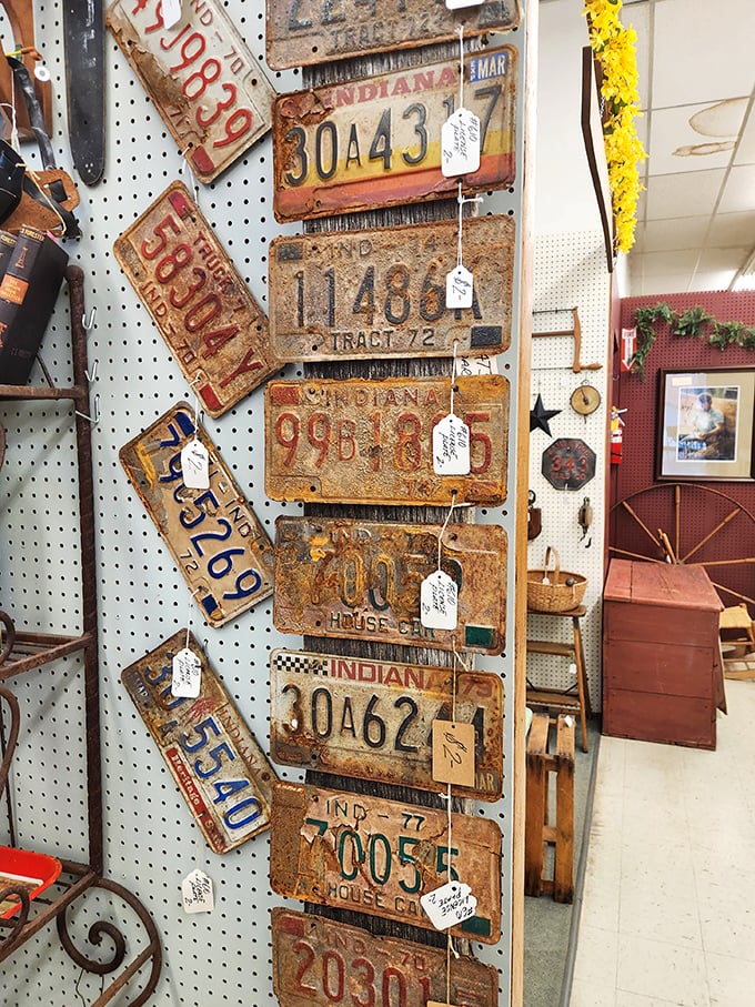 Rust never sleeps, but it tells amazing stories&mdash;these vintage Indiana license plates chart a road map through automotive history one number at a time.