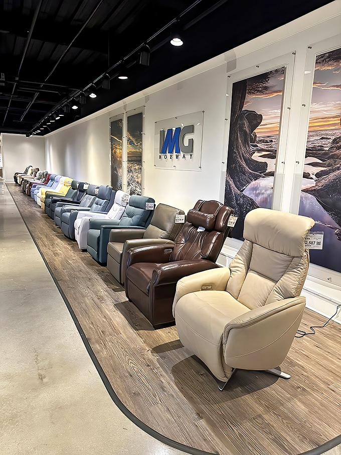 Recliners that would make La-Z-Boy weep with envy. The MG Norway gallery features thrones for the everyday royalty.