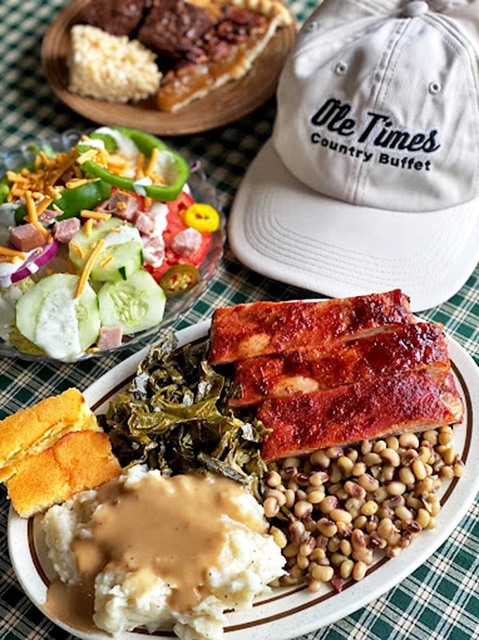 A plate that tells the South's culinary story &ndash; ribs glazed to perfection, collards cooked with respect, and cornbread that would make angels weep.