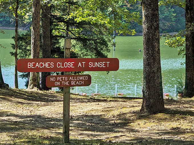 Beaches close at sunset &ndash; perhaps the most poetic way any sign has ever told you it's time to pack up your sandcastle dreams.